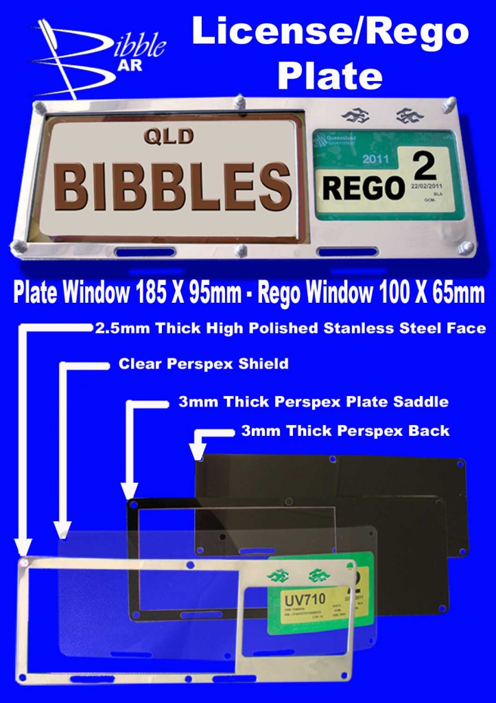 license-plate-rego-holder | Bibble Bar